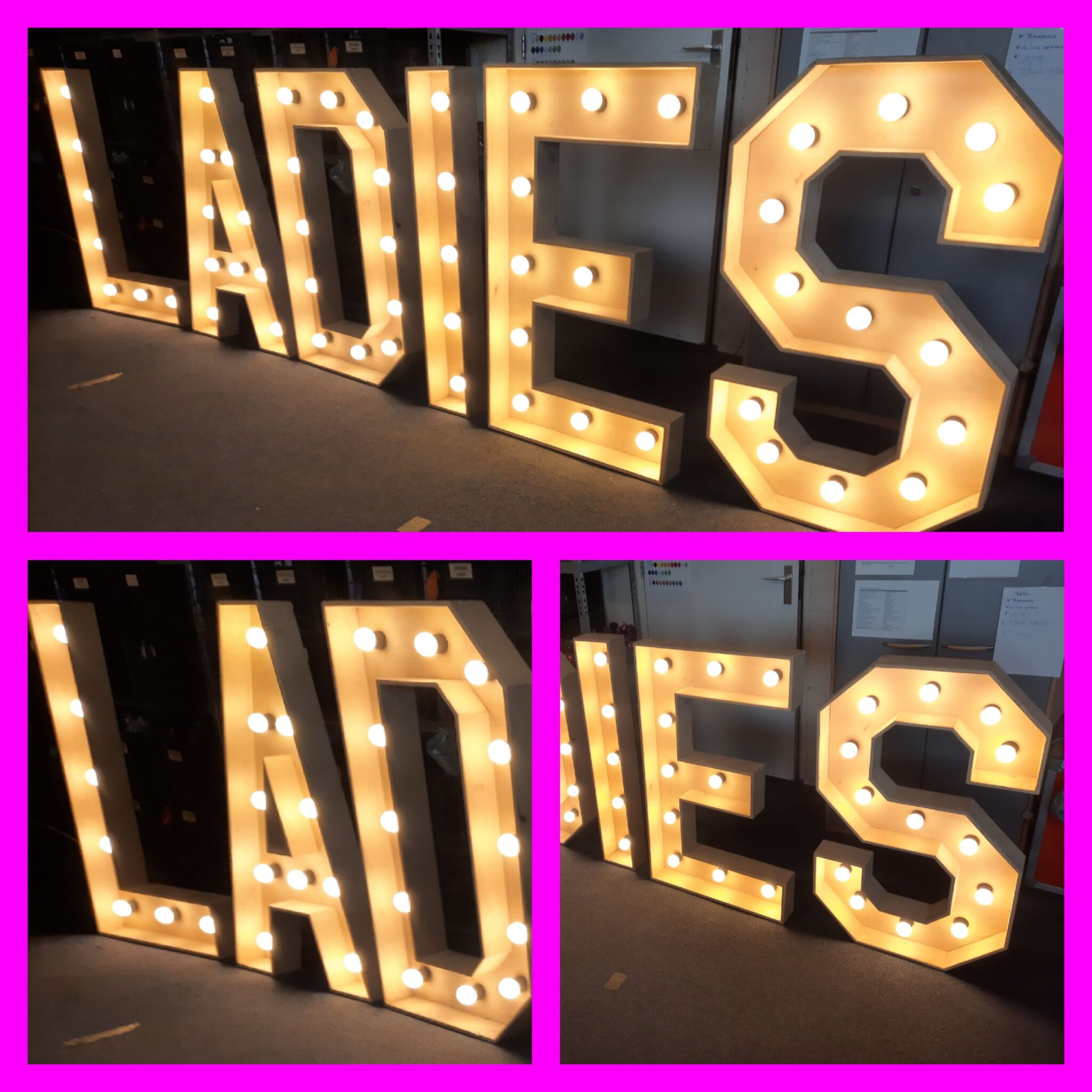Letters LADIES met verlichting – Feestcentrale.nl